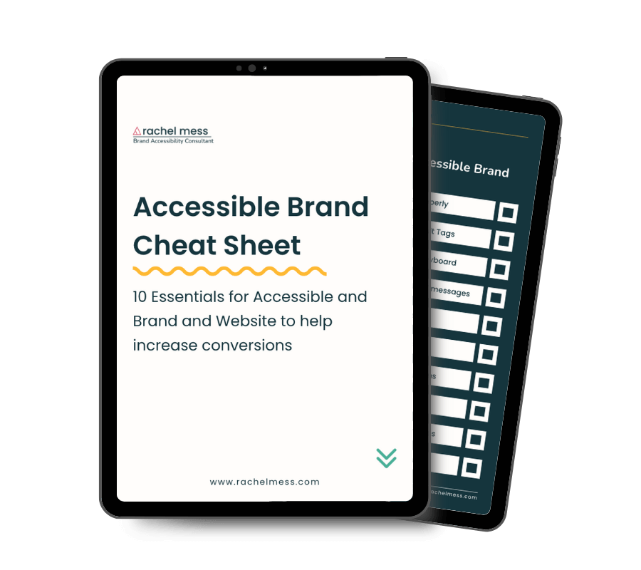Accessible Brand Cheat Sheet
